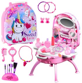 RKToys Toaletní stolek 2v1 v kufříku s doplňky Unicorn Sweet Time