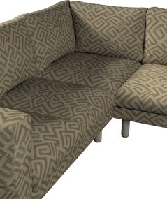 Potah na pohovku IKEA Norsborg rohová 4-místná barva béžová látka pletený vzor, vzorované