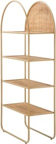 Designová knihovna Gennipha 80 cm hnědá