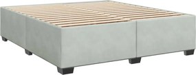Box spring postel s matrací světle šedá 180x200 cm samet 3285299