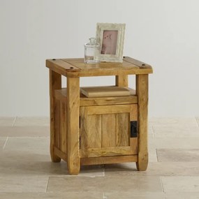 Indický nábytek - Noční stolek 45x60x40 Devi z mangového dřeva Mango natural