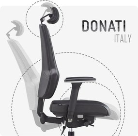 Ergonomická kancelářská židle MOSH Elite F – černá