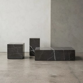Odkládací stolek Plinth Cubic, Black Marble – AUDO COPENHAGEN