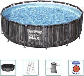 Bestway Bazénový set Steel Pro MAX kulatý 427 x 107 cm