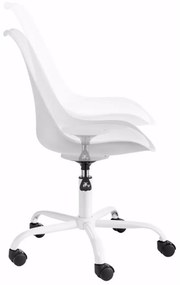 Bílá nastavitelná kancelářská židle Støraa Dan