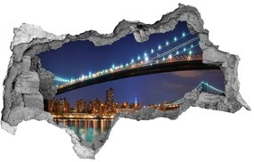 Wallmuralia Fototapeta díra na zeď 3D Manhattan New York 95x73 cm