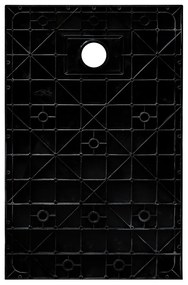 BPS-koupelny Obdélníková akrylátová sprchová vanička HYD-OSV-RIKO 90x70 černá
