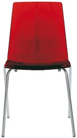 ITTC STIMA LOLLIPOP - Plastová židle  - Rosso transparente