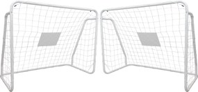 TRENDIE Sestava 2 fotbalových branek 124x96 cm