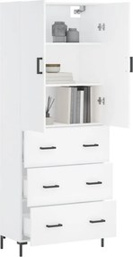 Skříň highboard bílá 69,5 x 34 x 180 cm kompozitní dřevo 3195843