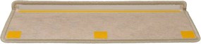Samolepící nášlapy na schody vzhled sisal 15 ks 65x21x4 cm 326891