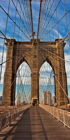 Dvoudílná vliesová fototapeta Brooklynský most, rozměr 150x250cm, MS-2-0005