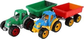 TEDDIES Traktor s vlekem / Traktor / Plast / Volný chod / 53 cm / od 3