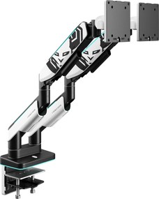 Držák na dva monitory 35" RGB bílo-černý: Diablo X-Arm Dual