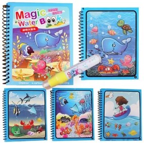 Montessori Magic Book vybarvovací knížka Varianta: zvířátka z moře