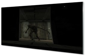 akrylový obraz Zombie tmavá budova 100x50 cm