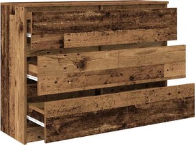 Příborník starého dřeva 100x35x76 cm Dřevěná konstrukce 3328505