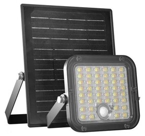 LED Solární reflektor se senzorem LED/10W/3,7V 4000K IP65 3600 mAh + DO
