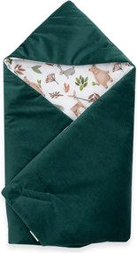 Zateplená zavinovačka do autosedačky New Baby green