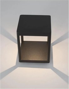 NV 9176101 Venkovní sloupkové svítidlo SURF antracitový hliník LED 8W 3000K 200-240V 108st. IP65 - NOVA LUCE