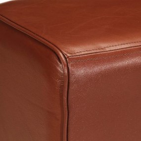 Lavice gymnastický kůň 160 cm hnědá pravá kůže a mangovník 320607