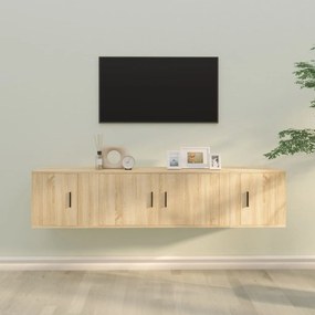 3dílný set TV skříněk dub sonoma kompozitní dřevo 3188417