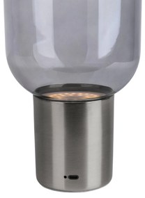 LED dekor stolní lampa Albero, aku, základna ocel