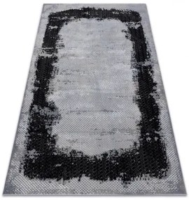 koberec CORE A004 Rám, stínovaný strukturální dvě úrovně rouna, čer velikost 200x290 cm | krásné koberce cz