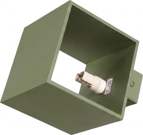 Sollux Lighting Nástěnné svítidlo QUAD 1 olivově zelené