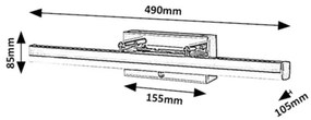 Rabalux 75016 koupelnové LED svítidlo Turgon, 13 W, chrom