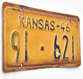 Americká SPZ Kansas 1946 Yellow 91-621