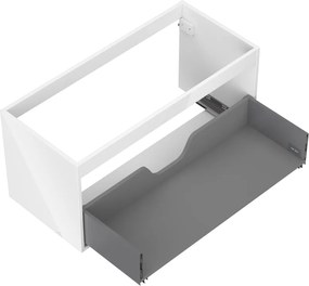Mexen Box-A, závěsná skříňka 100 cm, 1 zásuvka, bílá lesklá, 91AX0-1000-470-1-00