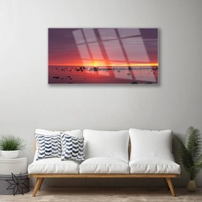 akrylový obraz Moře Slunce Krajina 100x50 cm