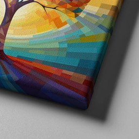 Obraz na plátně - Strom života geometrie FeelHappy.cz Velikost obrazu: 120 x 120 cm
