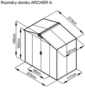 Rojaplast ARCHER A domek ZELENÝ