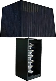 Designová stolní lampa Kamaria 55 cm černá