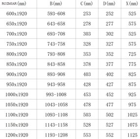 Mexen LIMA sprchové skládací dveře ke sprchovému koutu 65 cm, 856-065-000-01-00