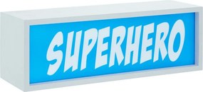 Modrá světelná dekorace na baterky Superhero – Premier Housewares