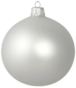 Vánoční koule bílá matná