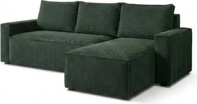Rohová rozkládací sedací souprava do L BELLEZA, 232 cm, s úložným prostorem Roh pohovky: Pravý roh, Barva látky Poso: Světle šedá (Poso 55)