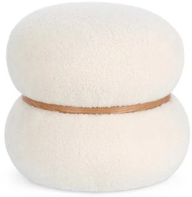 BIZZOTTO Bílý pouf MIRKA 43cm 0721633