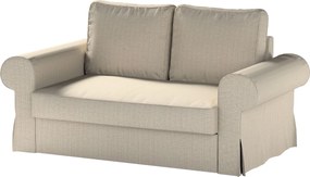 Potah na pohovku IKEA Backabro 2-místná, rozkládací barva béžová látka pletený vzor
