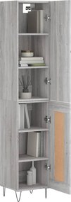 Skříň highboard šedá sonoma 34,5 x 34 x 180 cm kompozitní dřevo 3199143