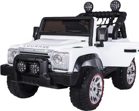 Ramiz Elektrické autíčko Jeep Rover Courage, FM rádio, EVA kola bílé