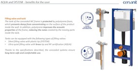 Cersanit Mille, System50 MECH podomítkový rám + závěsná wc mísa Mille Plus CleanOn + černé tlačítko MOVI II, S701-756
