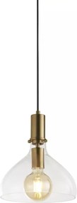 Searchlight 31031-1PB Závěsné svítidlo MARGARITA mosaz, čiré sklo