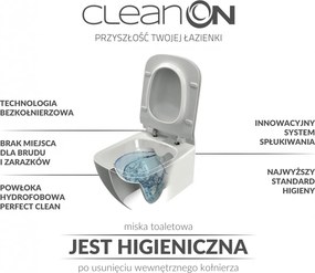OPOCZNO - ZÁVĚSNÁ MÍSA METROPOLITAN CLEANON BEZ SEDÁTKA náhrada za OK581-002-BOX K38-014