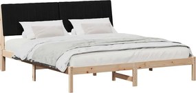 Rám postele s čelo Hnědá 180 x 200 cm Masivní borové dřevo 3394405