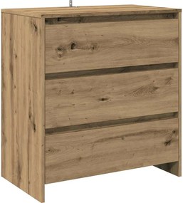 2dílná Příborník dub artisan kompozitní dřevo 3329178