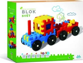 SEVA Stavebnice BLOK Svět / 146 dílků / od 3 let